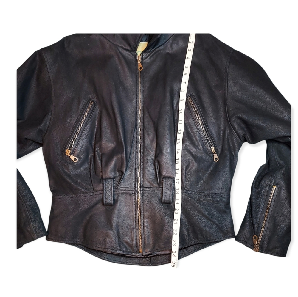 Avanti Country Club Vintage Leather Bomber Jacket Wit… - Gem
